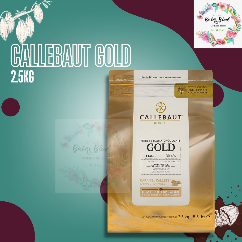 Callebaut GOLD Chocolate Callets 2.5kg (Salted Caramel) | Shopee ...
