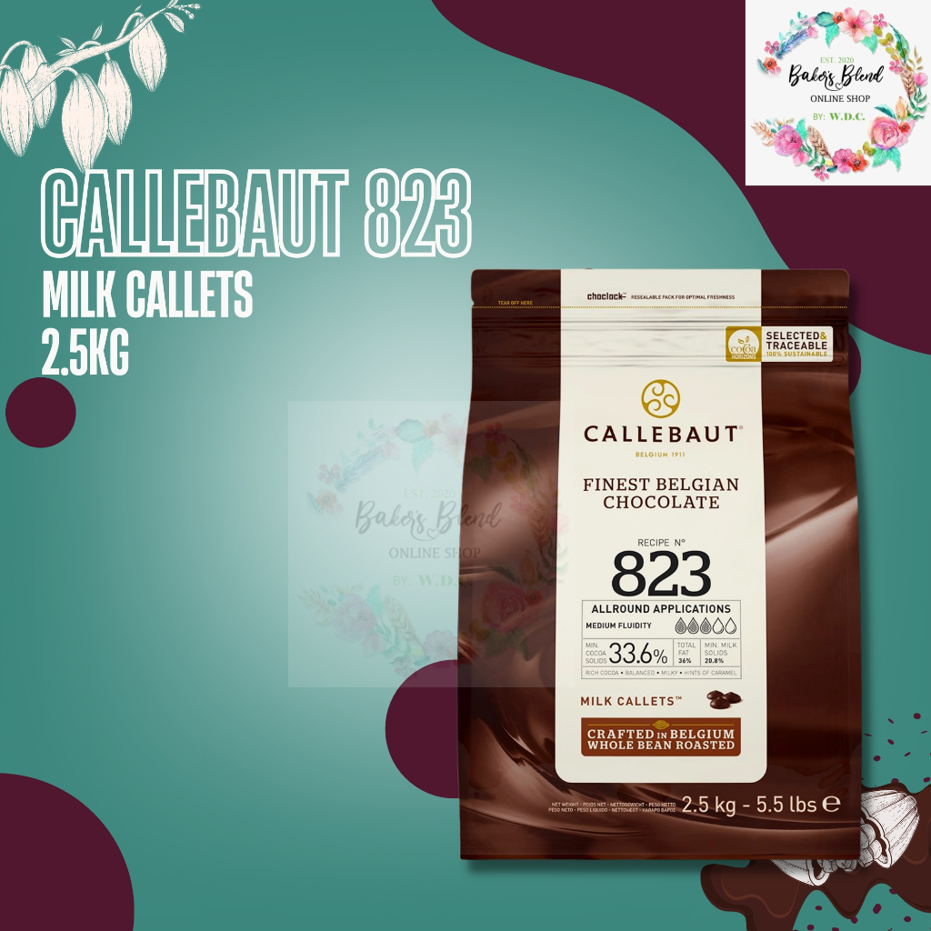Callebaut 823 Milk Chocolate Callets (2.5kg) | Shopee Philippines