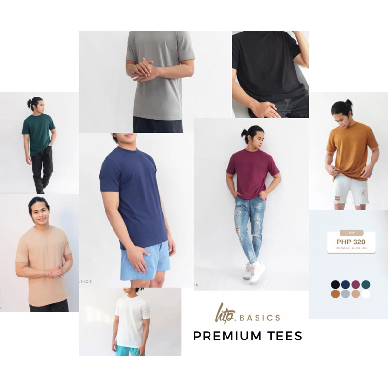 HTP Basics NEW Premium Tees for Men (2023) | Shopee Philippines