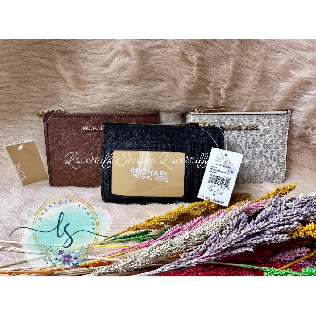 Michael Kors Jet Set coin & card holder from USA (ONHAND) | Shopee ...