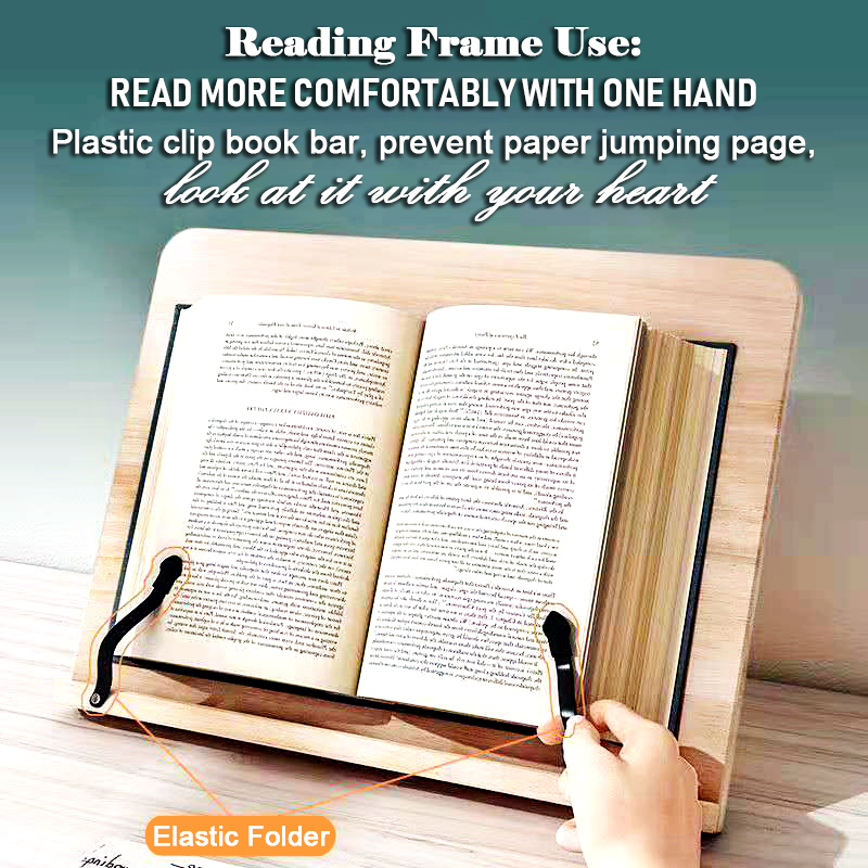 From PH Adjustable Wood Reading Rest Tablet Book Holder Multifunctional ...