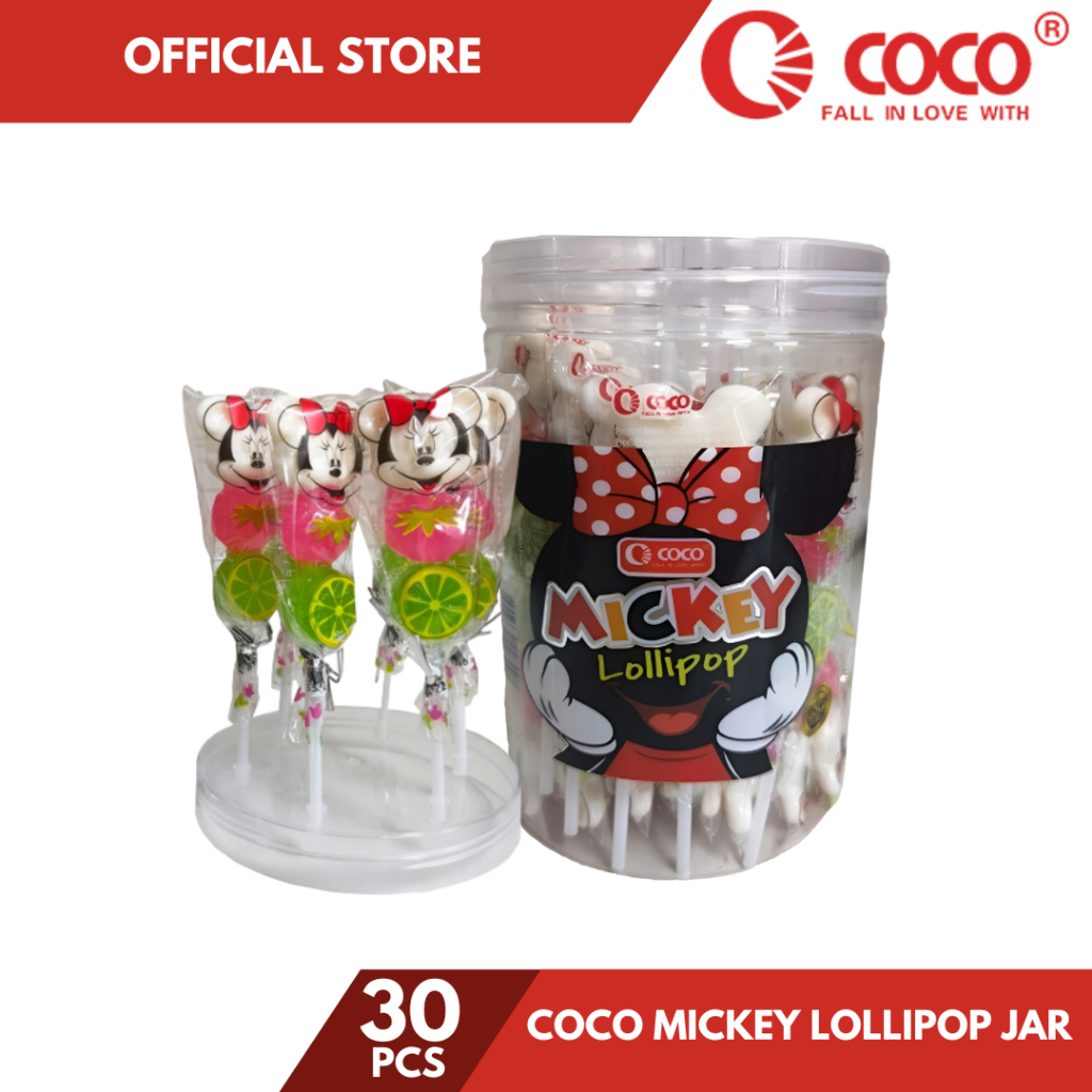 Coco Micky Lollipop Jar 30's Per Jar | Shopee Philippines
