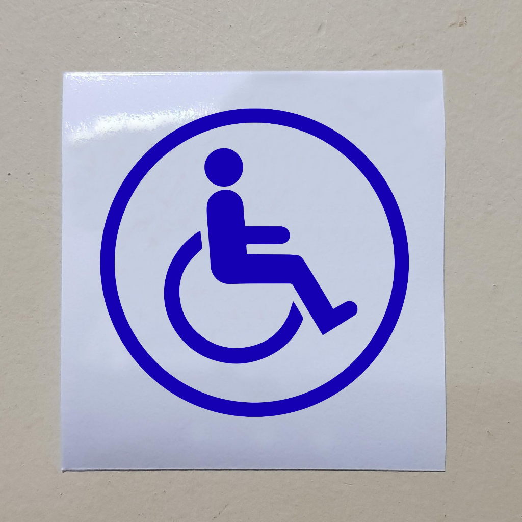 PWD Sticker logo circle, vinyl cutout sticker | Shopee Philippines