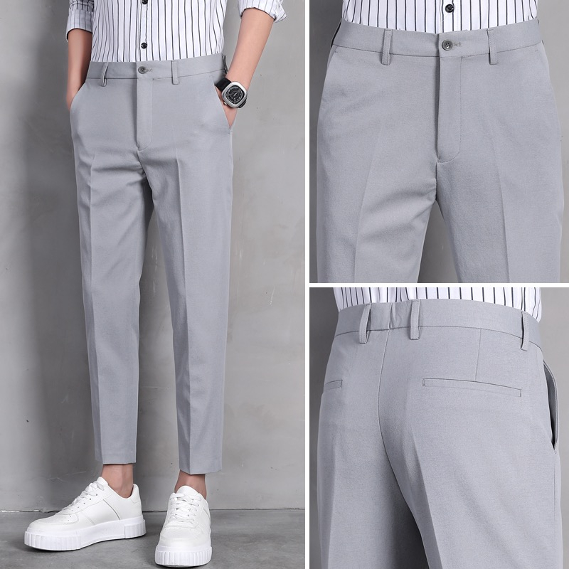 Good Formal Attire New And High Quality Basic Korean Fit GRAY Slacks ...