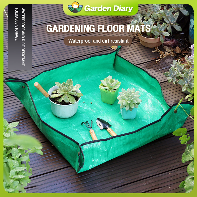 Gardening floor mat for soil change mat plant change pot mixing mat ...