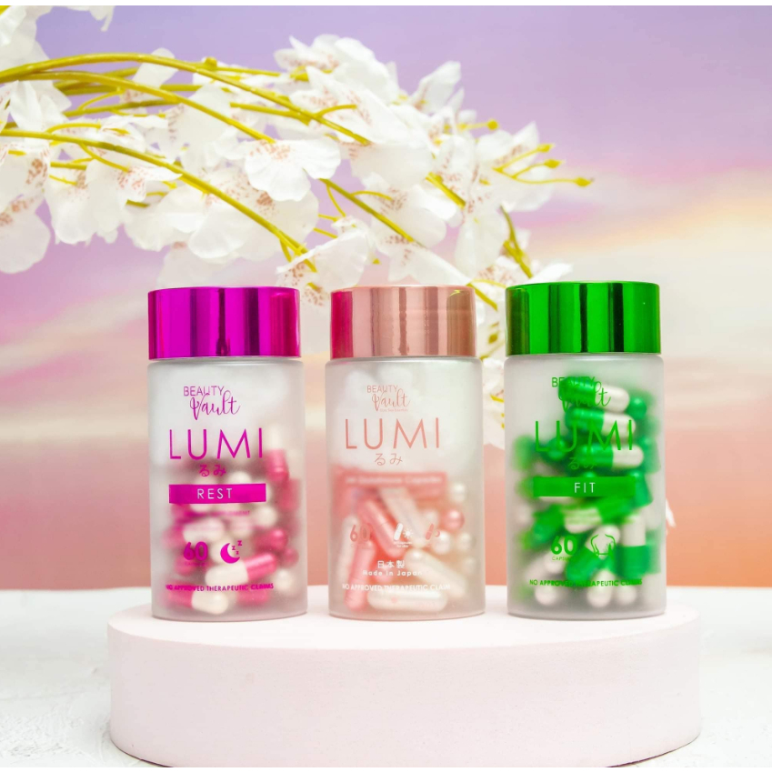 BEAUTY VAULT LUMI FIT / LUMI REST / LUMI GLUTATHIONE - 60 CAPSULES ...