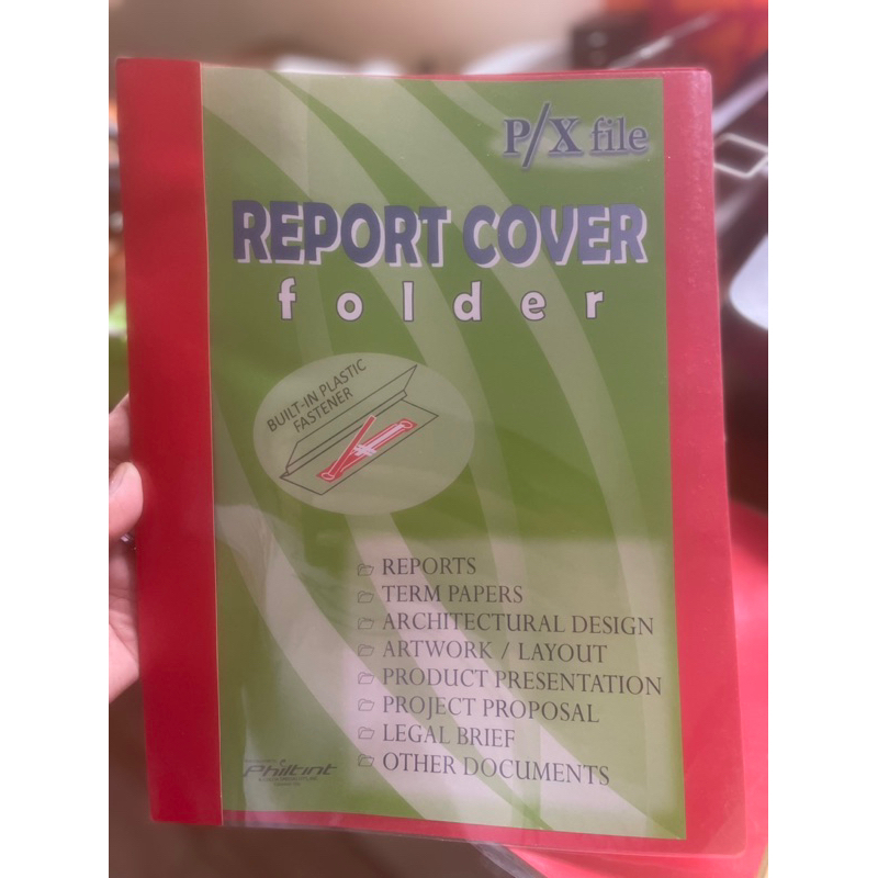 Transparent File Folder with built in fastener, 10 pcs per pack ...