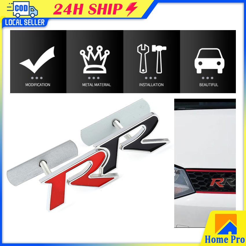 3D Metal RR Logo Car Sticker Emblem Trunk Badge Decals Logo Front Hood ...