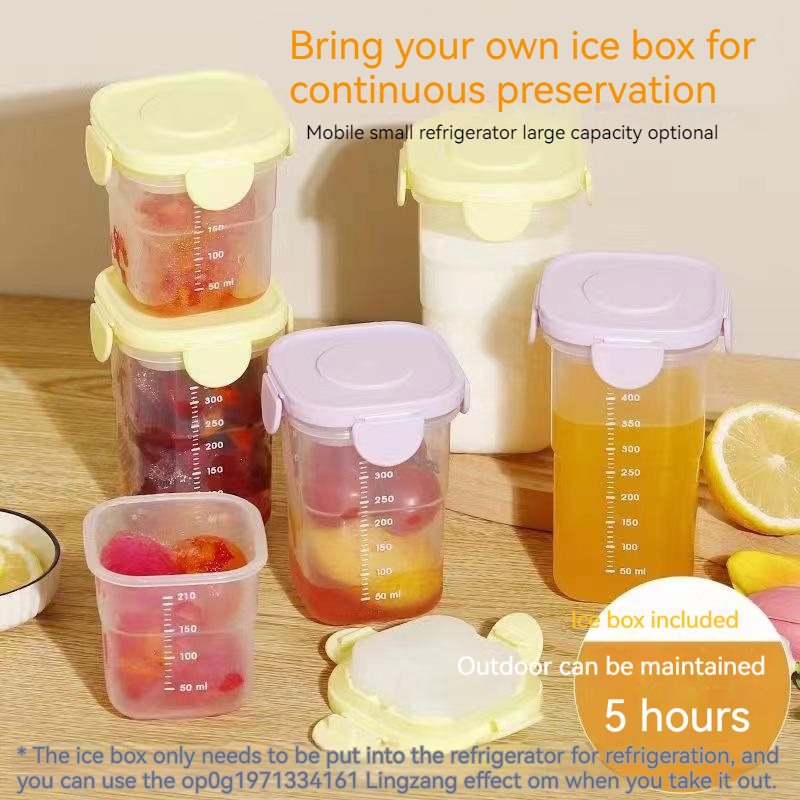 Fresh box with built-in ice box Mini refrigerator baby food box ...