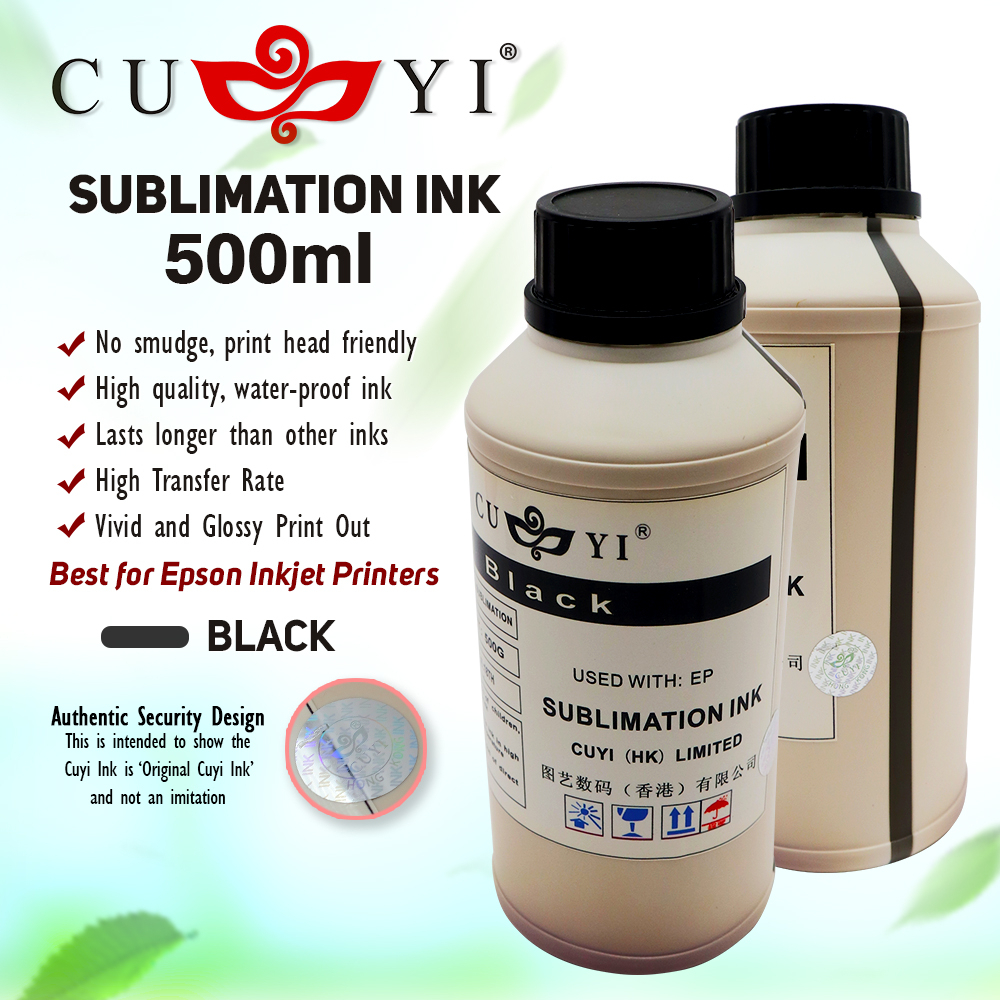 500ml CUYI Sublimation Ink for Modified Printer (6-colors) | Shopee ...