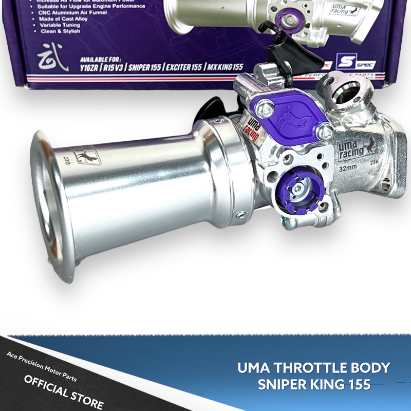 UMA THROTTLE BODY SNIPER KING155 32MM | 34MM | Shopee Philippines