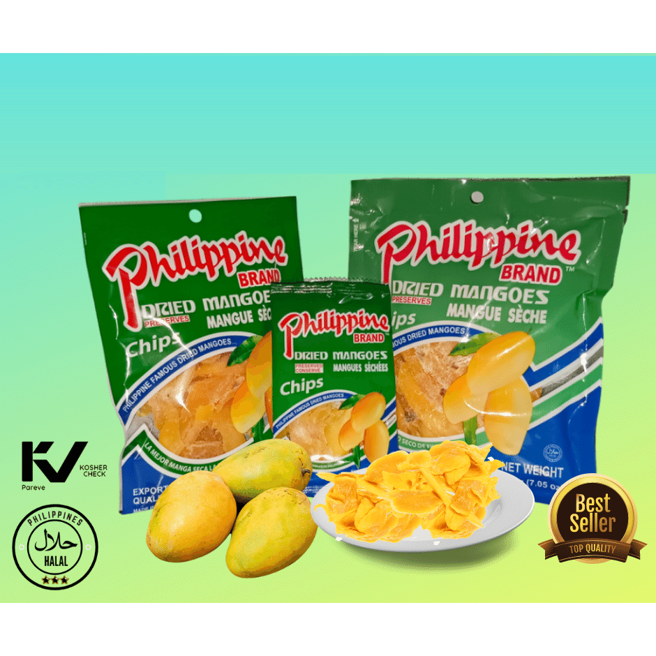 PHILIPPINE BRAND DRIED MANGOES Chips 200 Grams or 100Grams | Shopee Philippines