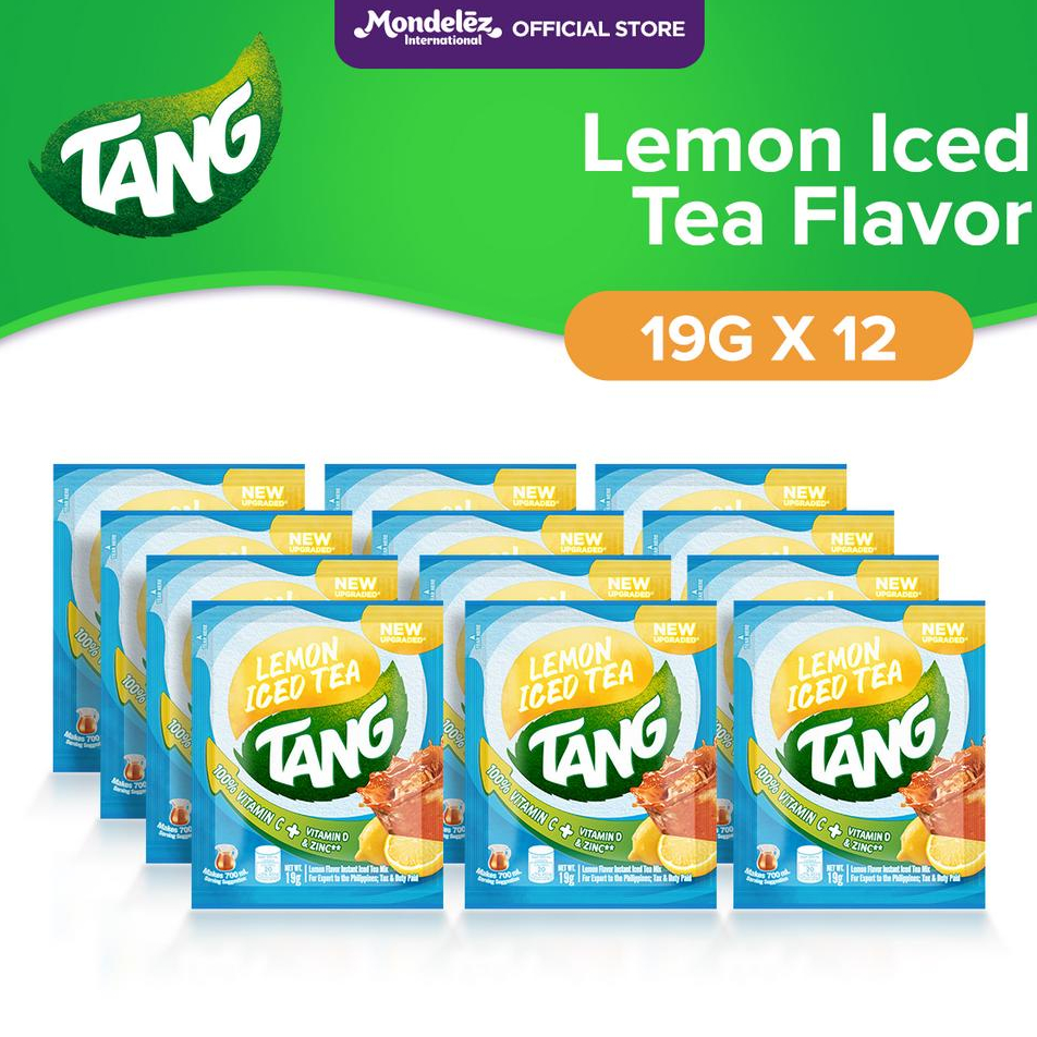 Tang Instant Drink Mix - Iced Tea Lemon Flavor 19g (Set of 12) | Shopee ...