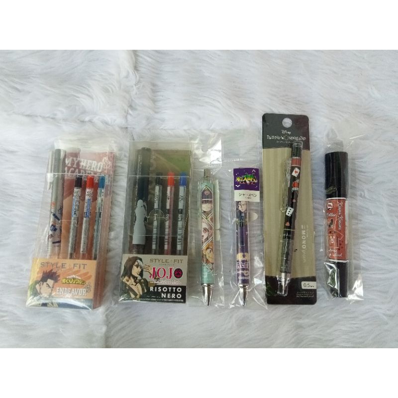Assorted Anime Japan Pencil, Ballpen and Pentel pen | Shopee Philippines
