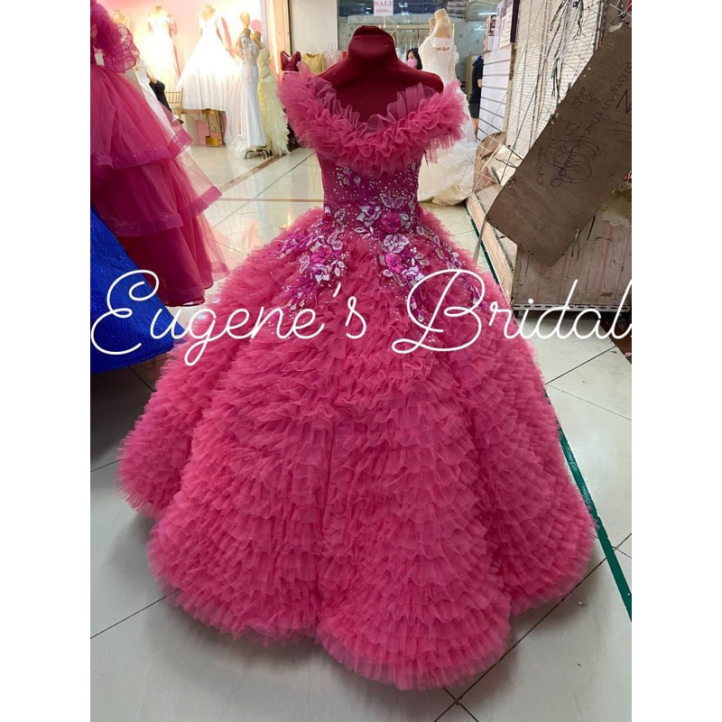 Bermuda Gown with free petticoat For Birthday/ Sagala /Ball Gown For ...