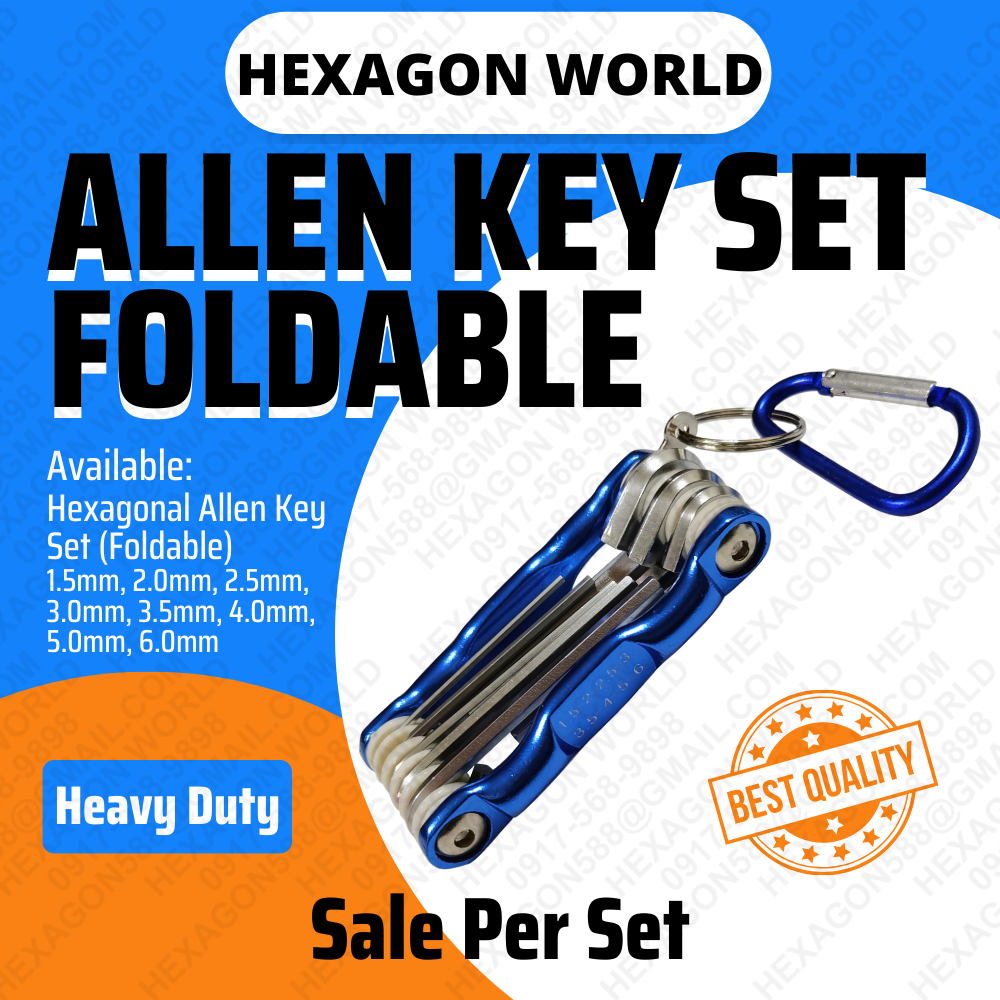 1Pcs Foldable Aallen Key Wrench Set Metric System Inner Hexagon Spanner ...