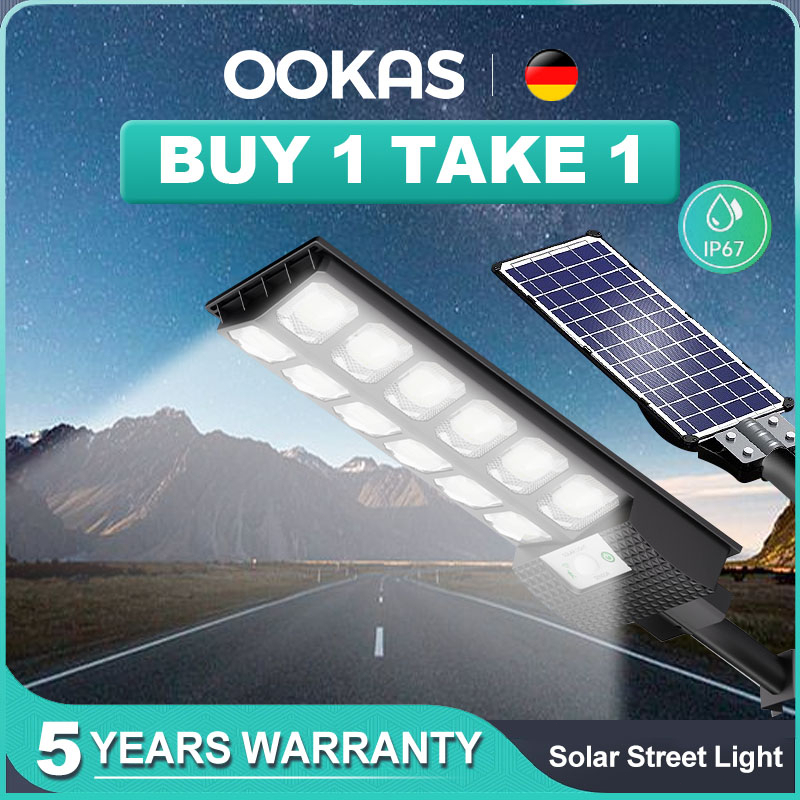 OOKAS Buy 1 Take 1 Solar Street Light Outdoor Waterproof Automatic ...
