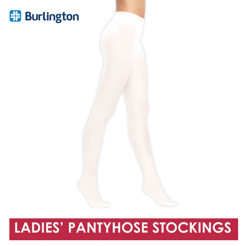Burlington Ladies’ Full Support Smooth Stretch Pantyhose Stockings 120 ...