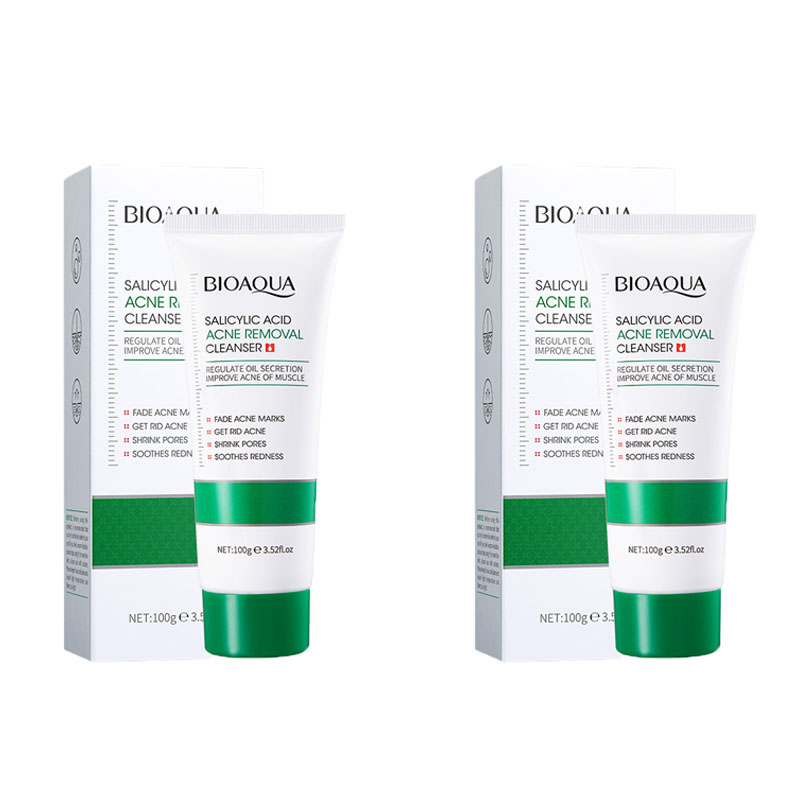 BIOAOUA Salicylic Acid Acne Removal Cleanser 100g | Shopee Philippines
