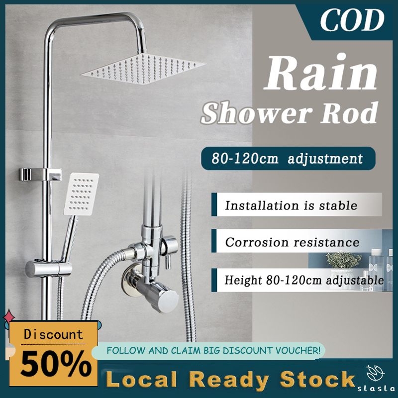COD 304 Stainless Steel Shower Suit Single Point Water Heater Shower ...