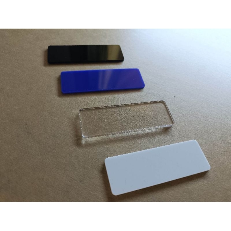BLANK ACRYLIC for NAMEPLATE (3x1 in) quality materials | Shopee Philippines