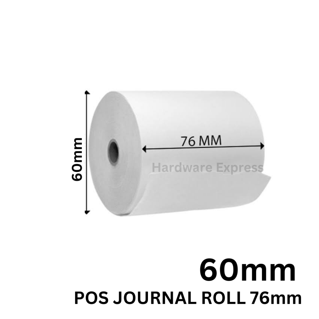 POS Journal Paper 76x70mm, 57X40MM, 57X60MM, 57X70MM (NON-THERMAL) 1ply ...