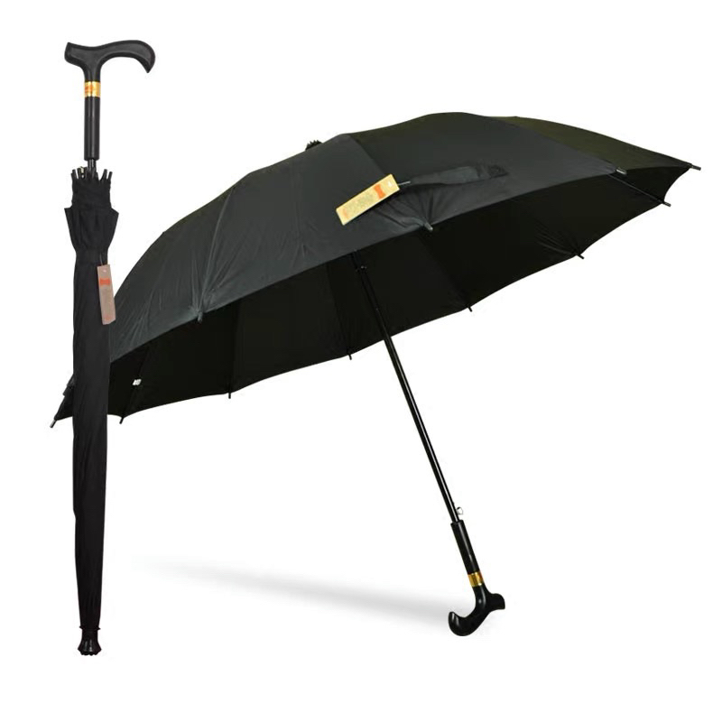 Non-slip crutch umbrella Old man's outdoor umbrella baston umbrella ...