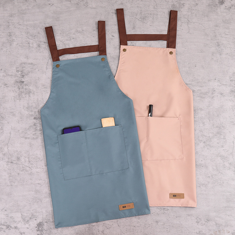 Ready Stock H-type apron chef apron waterproof apron coffee shop ...