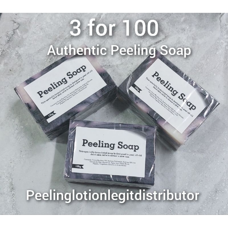 3 for 100 Premium Peeling Soap Original | Shopee Philippines