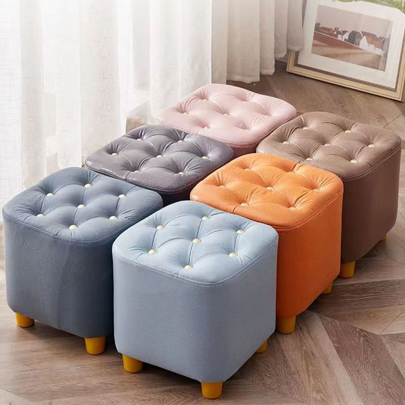 Square Sofa Stool Mini Living Room Bedroom Small Sofa Chair Small ...