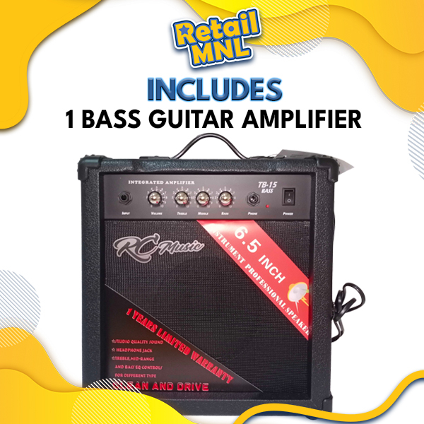 Retailmnl RC MUSIC by Deviser TB-15 Bass Guitar Amplifier 15W Music Instrument Accessories ...