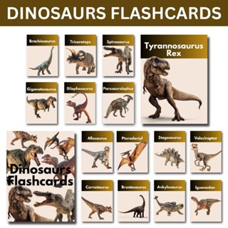 Dinosaurs Flashcards and Dinosaur Charts for kids, Science Flashcards ...