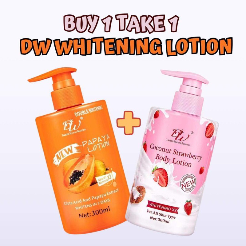 BUY 1 TAKE 1 DW WHITENING LOTION ALL VARIANTS | Shopee Philippines