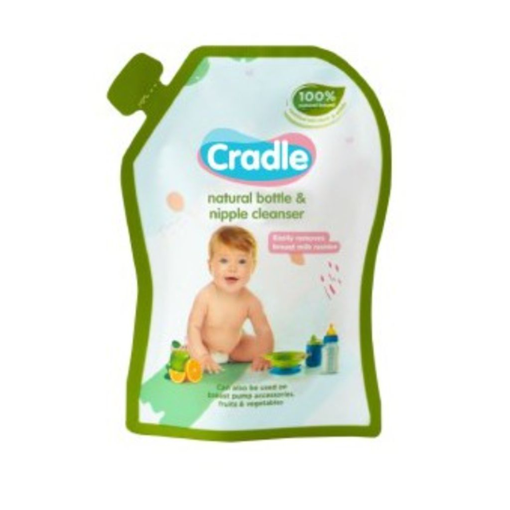 Cradle Natural Bottle & Nipple Cleanser 40ml Refill Travel Pack Sampler ...