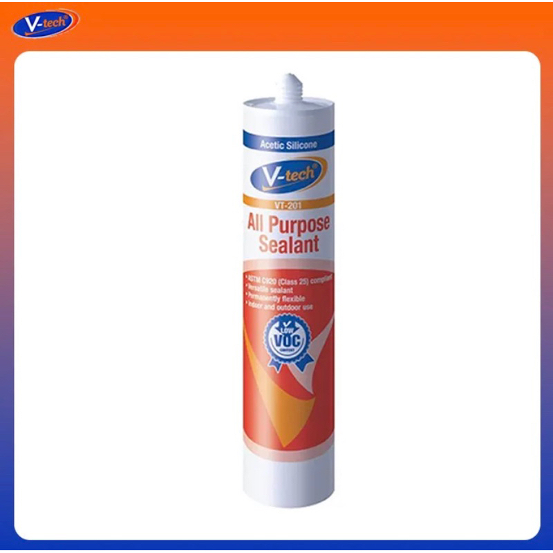 V-tech Acetic Silicone All Purpose Sealant VT-201 300ml | Shopee ...