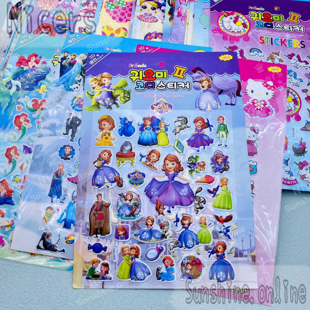 Cartoon 3D Bubble Stickers Collection for kid | Shopee Philippines
