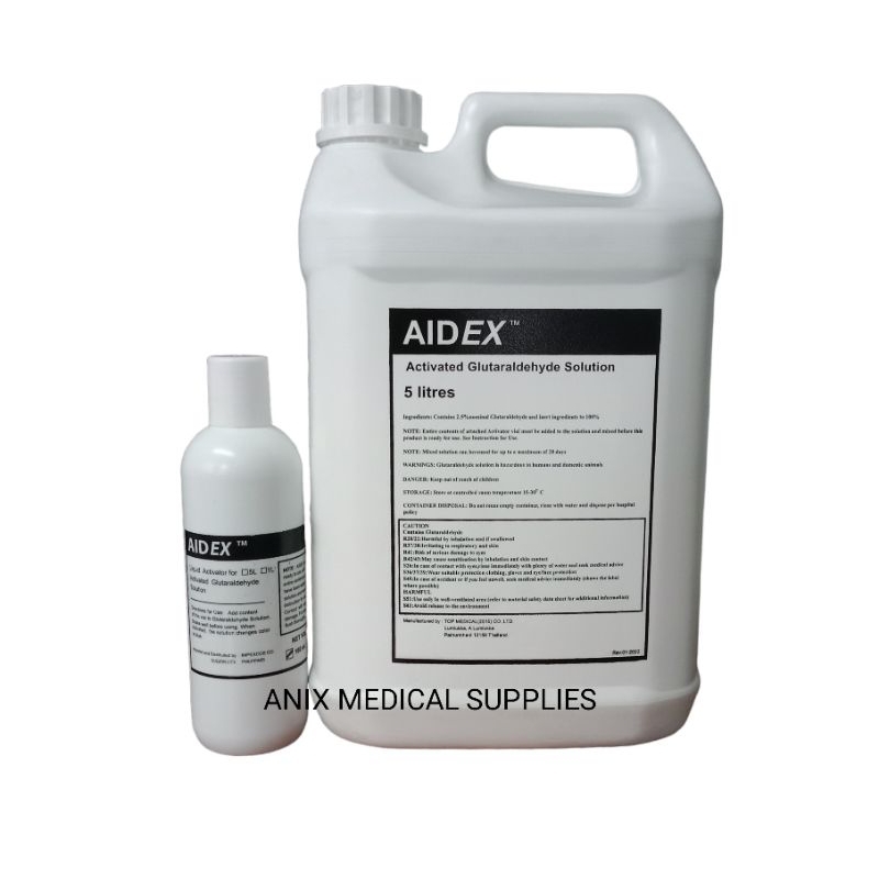 AIDEX Activated Glutaraldehyde Solution ( 1L and 5L) | Shopee Philippines