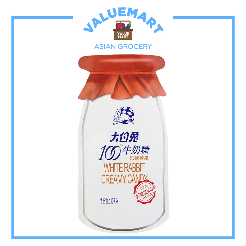 White Rabbit Ice Cream Flavor 100th Anniversary Creamy Milky Candy Edible Rice Paper Wrapper ...