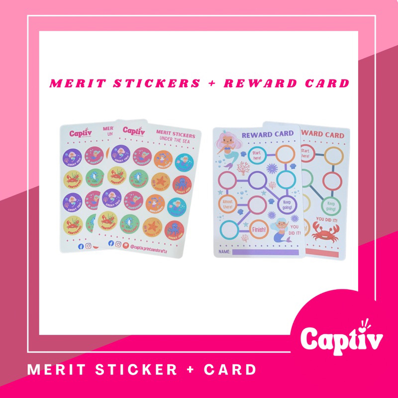 Merit Stickers with Reward Card | Reward Stickers | Shopee Philippines