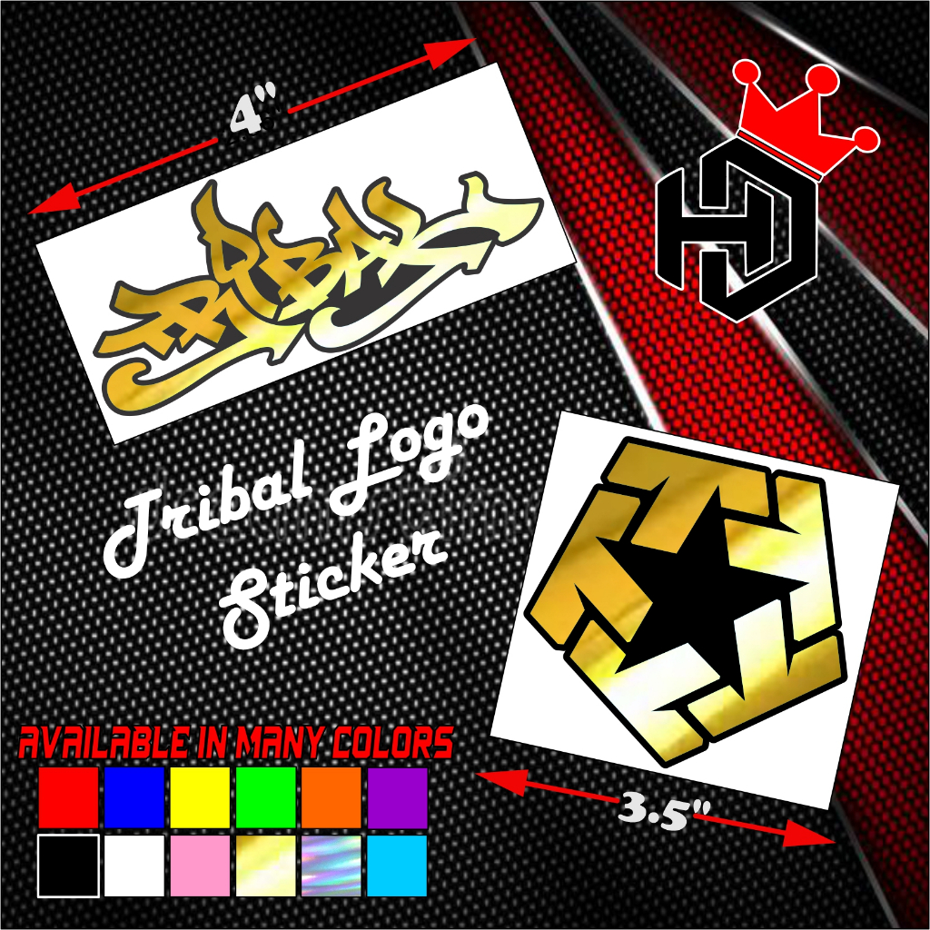 tribal logo sticker two layer waterproof | Shopee Philippines