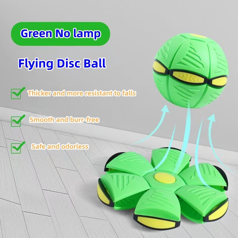 Magic Flying Saucer Ball UFO Flat Throw Disc Ball with LED Light Toy ...