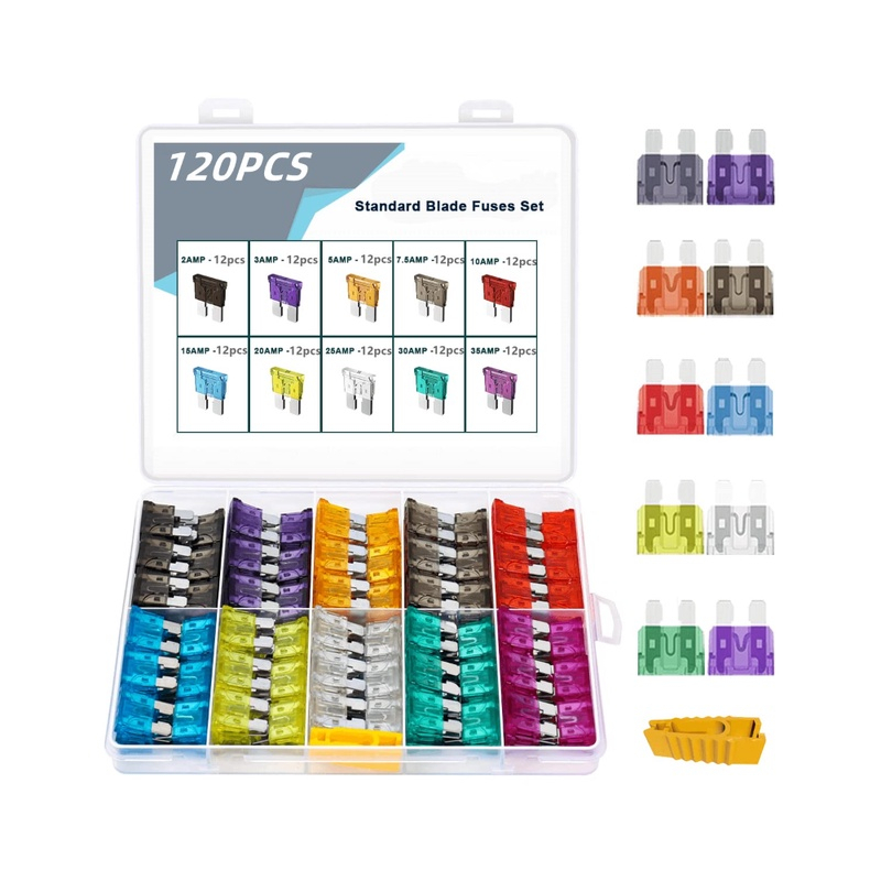 300/120PCS auto blade fuse small and standard insert car fuse | Shopee ...