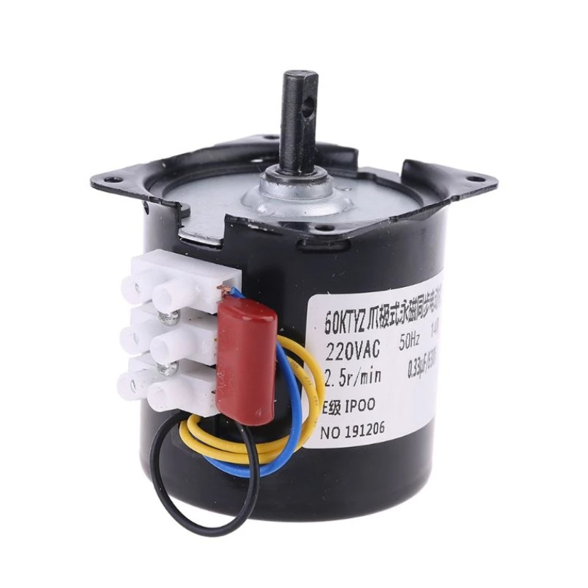 New upgrade 60KTYZ Permanent Magnet Synchronous Motor AC 220V 14W Gear Motor 2.5rpm | Shopee ...