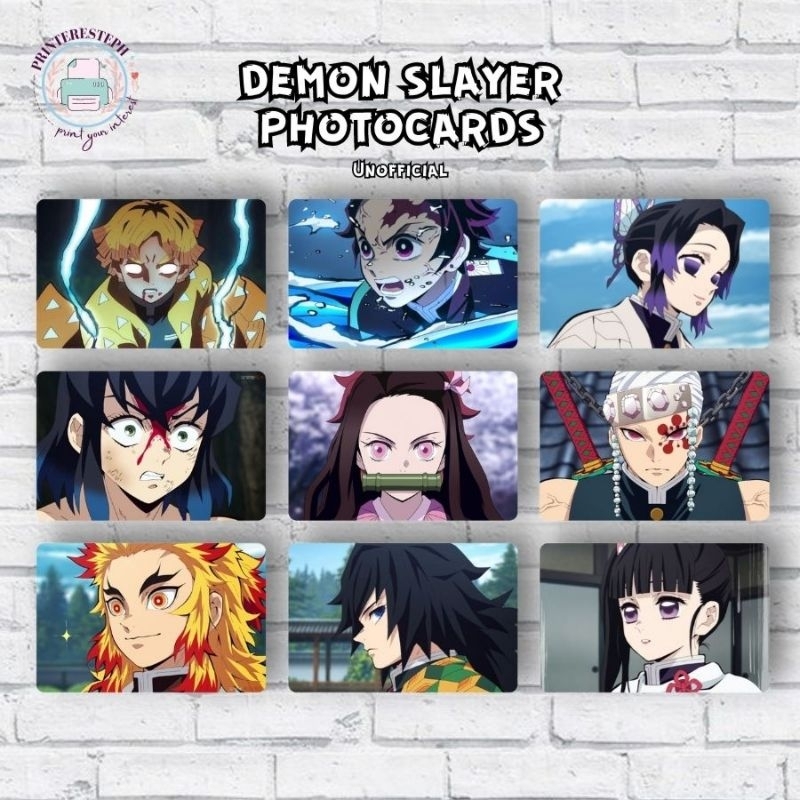 Demon Slayer / Kimetsu no Yaiba Anime Photocards SET (9 pcs.) | Shopee ...