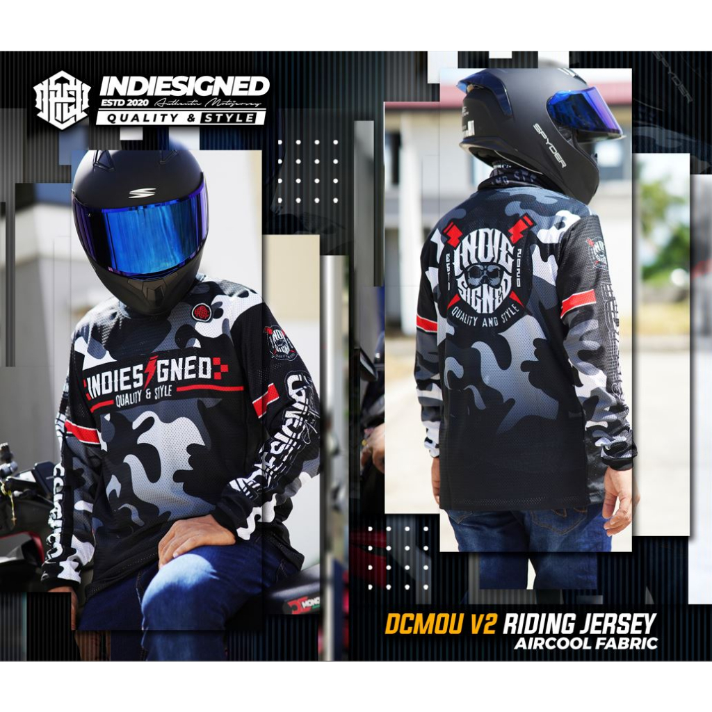 DARK CAMOU V2 RIDING JERSEY (AIRCOOL) | Shopee Philippines