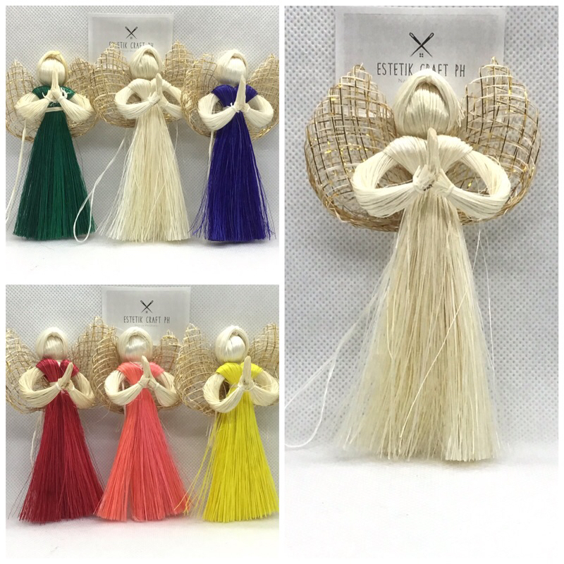 Native Abaca, Brush Angels, Christmas Ornaments 🇵🇭 | Shopee Philippines
