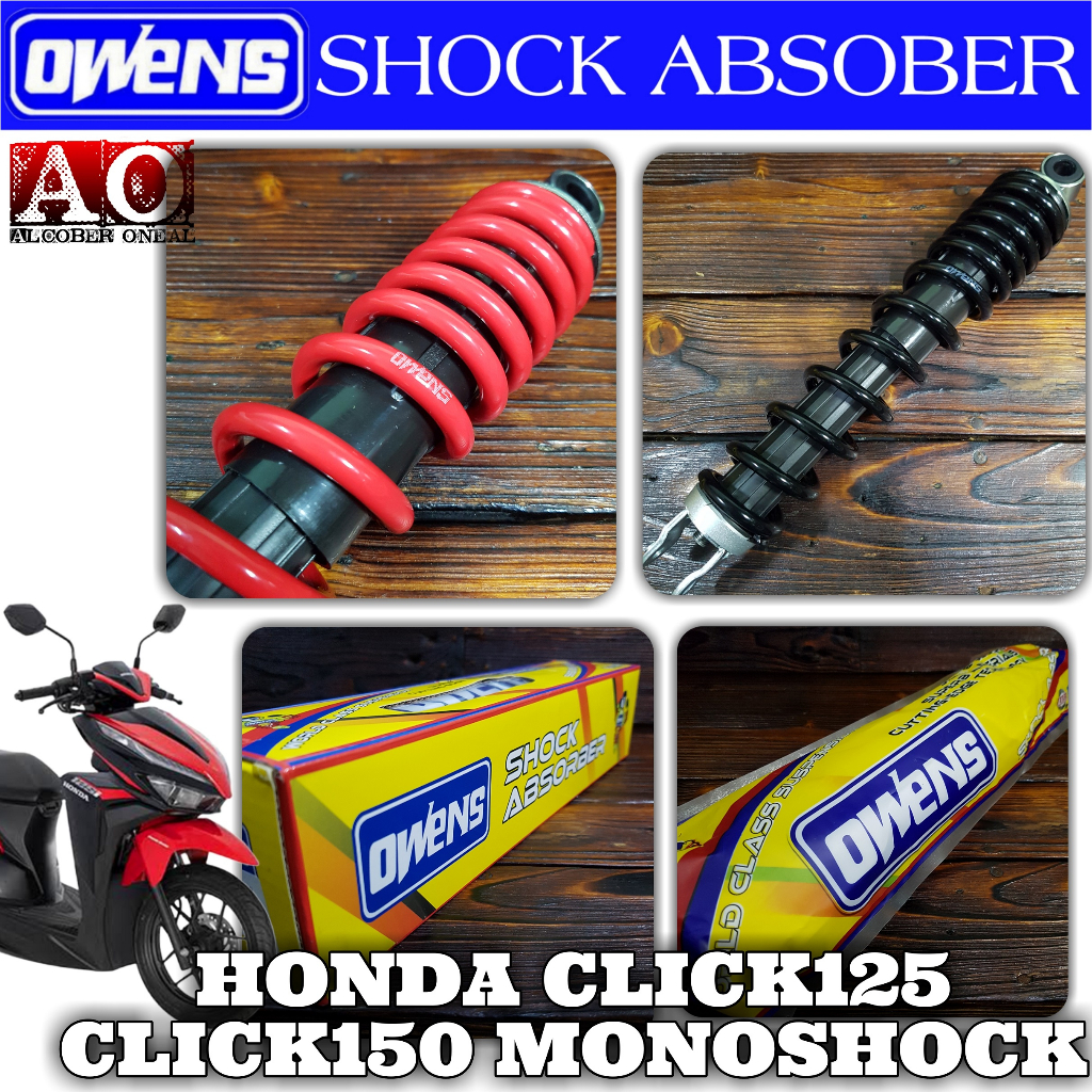 Owens Rear Shock Absorber For Honda Click 125i & Honda Click 150i ...