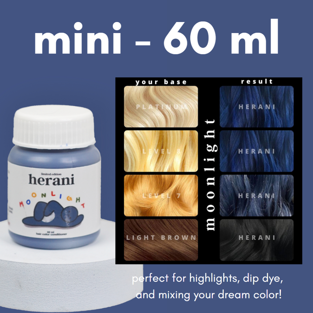 MINI Herani Semi Permanent Hair Dye Conditioner Based Non Damaging Hair ...