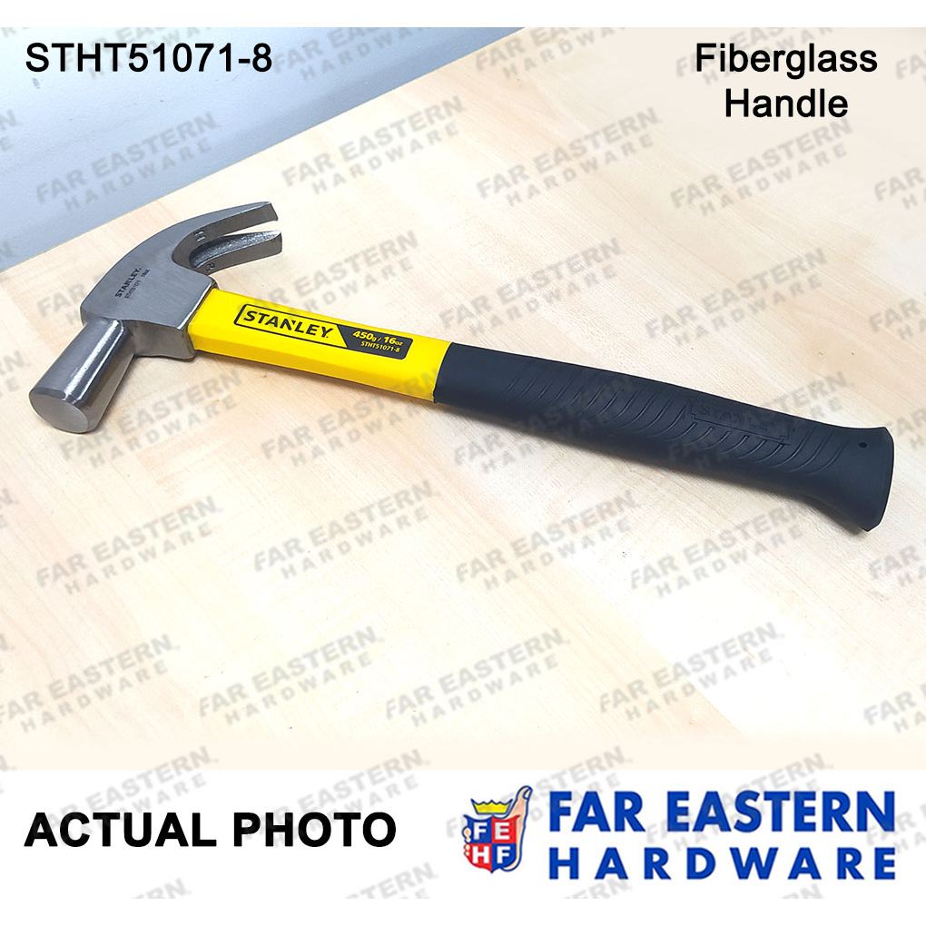 STANLEY Claw Hammer Wooden | Fiberglass Handle FATMAX 16oz STHT ...