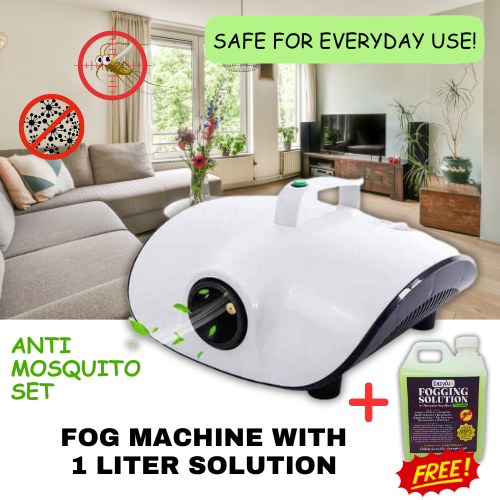 Anti Mosquito Set Fog Machine with 1 Liter Fogging Solution Citronella ...